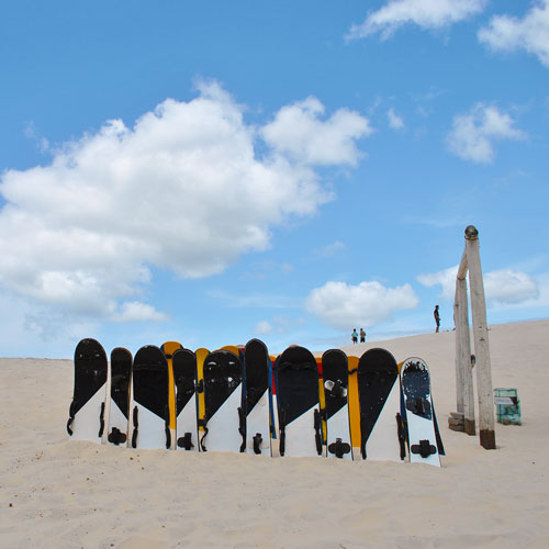 Sandboard nas Dunas de Joaquina em Florianópolis - ckturistando